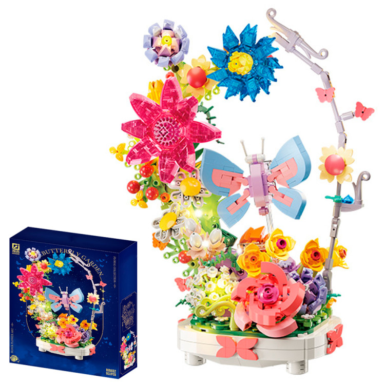 Детский конструктор "Butterfly garden" BB032 со светом, 914 деталей ...